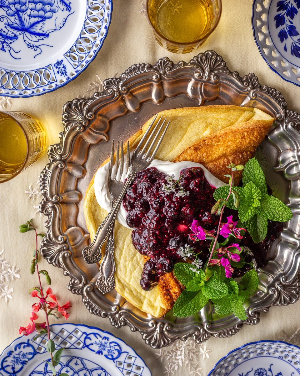 Sweet Omelet with Berries and Cream – Primal Wellness