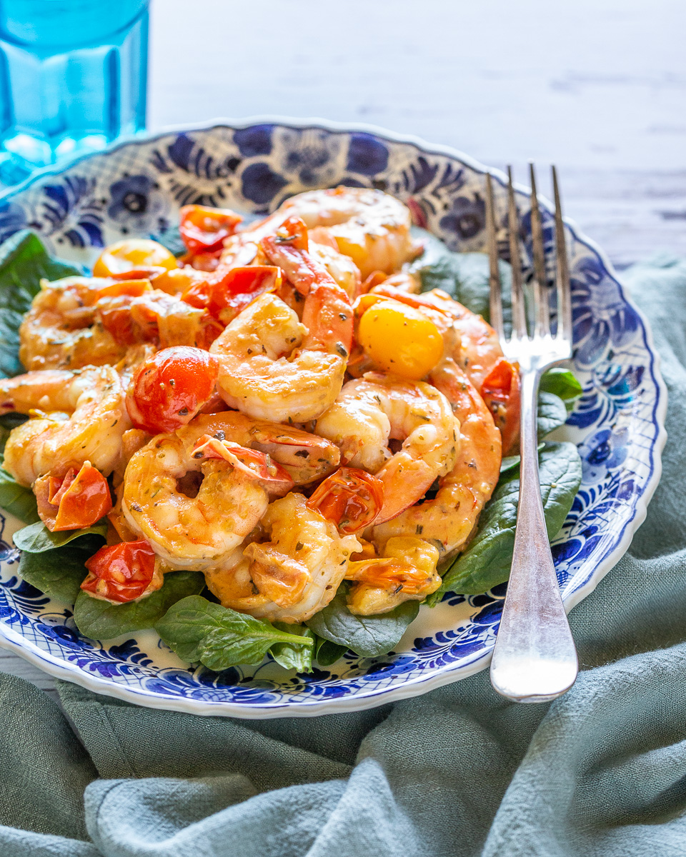 Creamy Shrimp with Tomatoes and Herbs de Provence – Primal Wellness