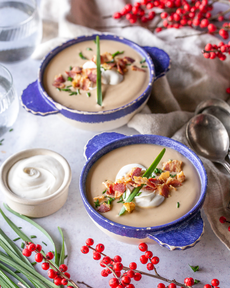 Chestnut Soup with Bacon, Crème Fraîche, and Chives – Primal Wellness