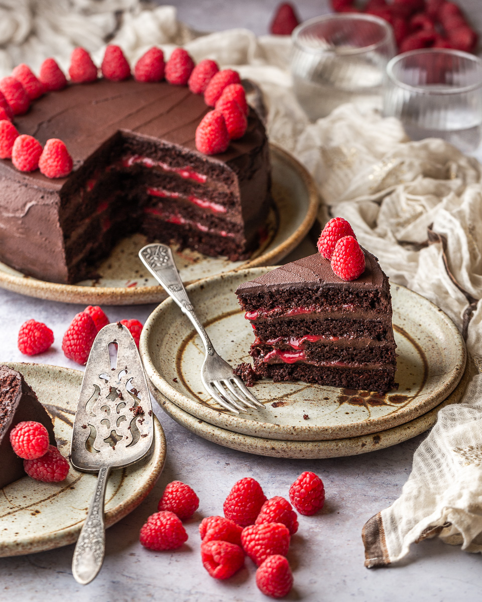 Chocolate and Raspberry Layer Cake – Primal Wellness