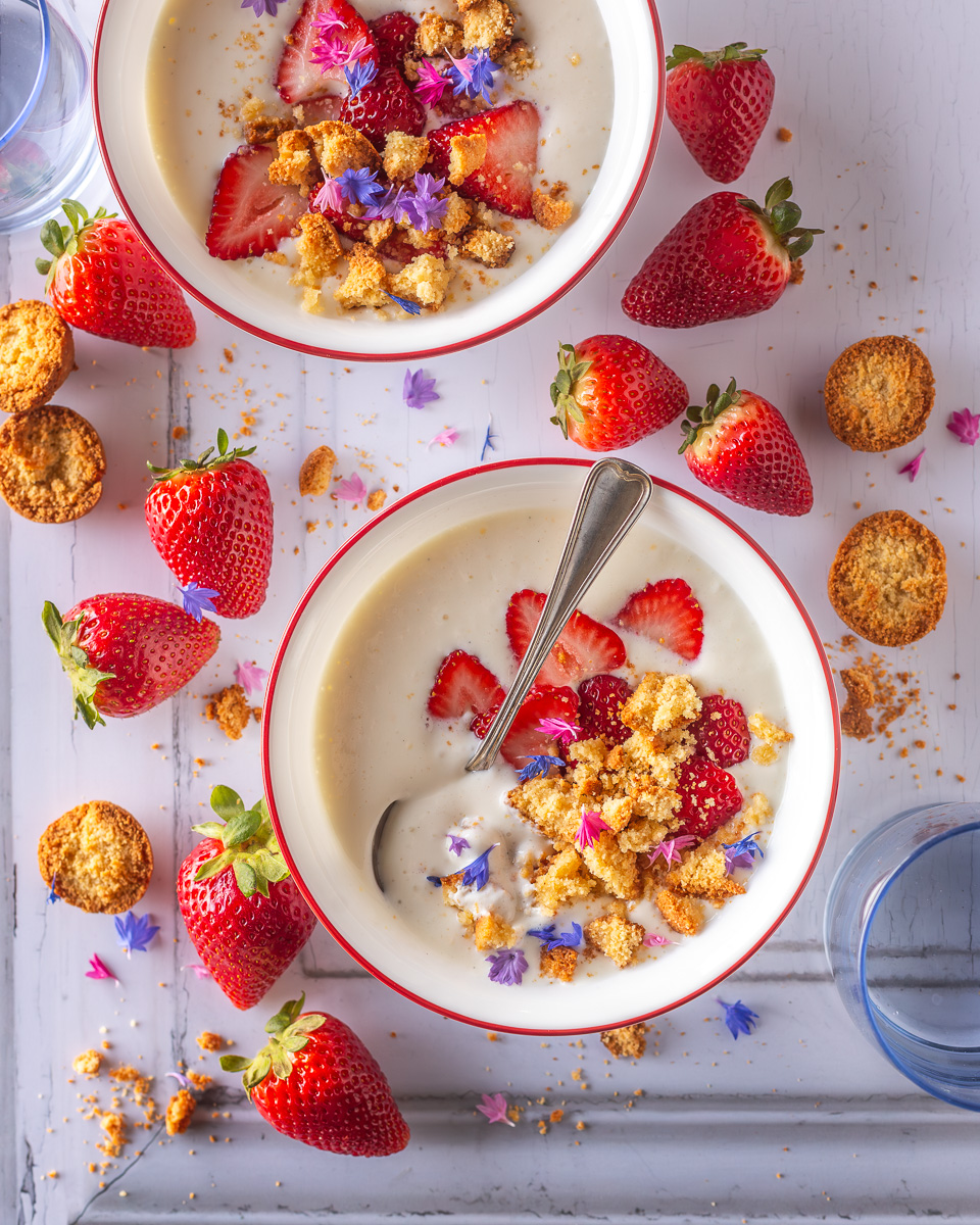 Danish Cold Buttermilk Soup (Koldskål) and Danish Kammerjunker (Danish ...
